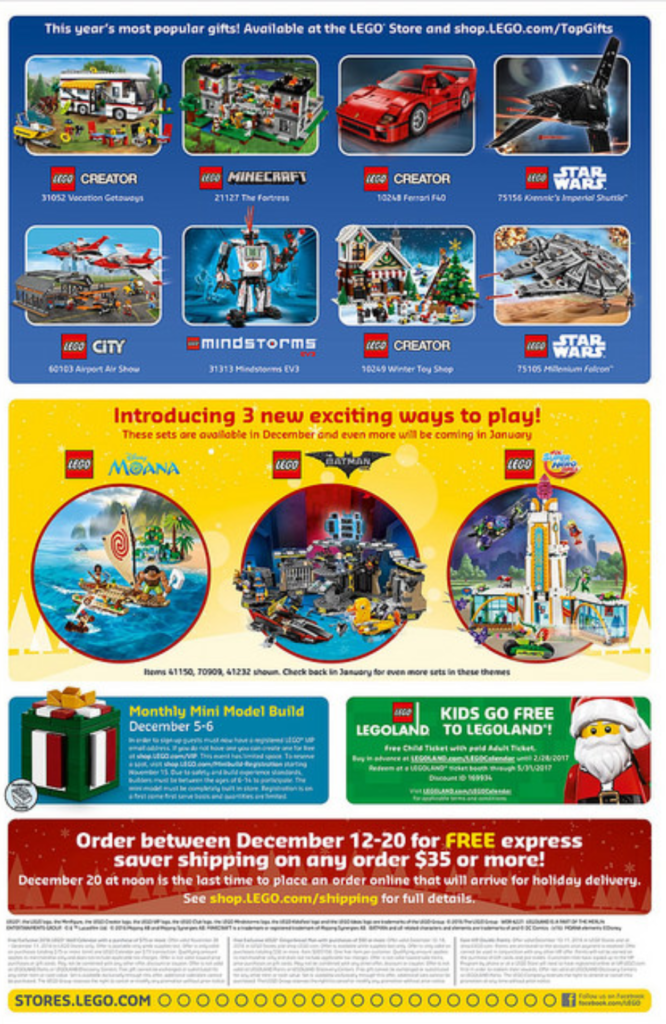 The December LEGO Store Calendar Is Here! – MILUG